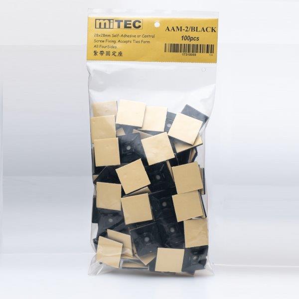 AAM-2/BLACK 28x28mm 黑色紮帶固定座 – 【和興】網店 – SHOP WO HING – ELECTRONICS & EQUIPMENT